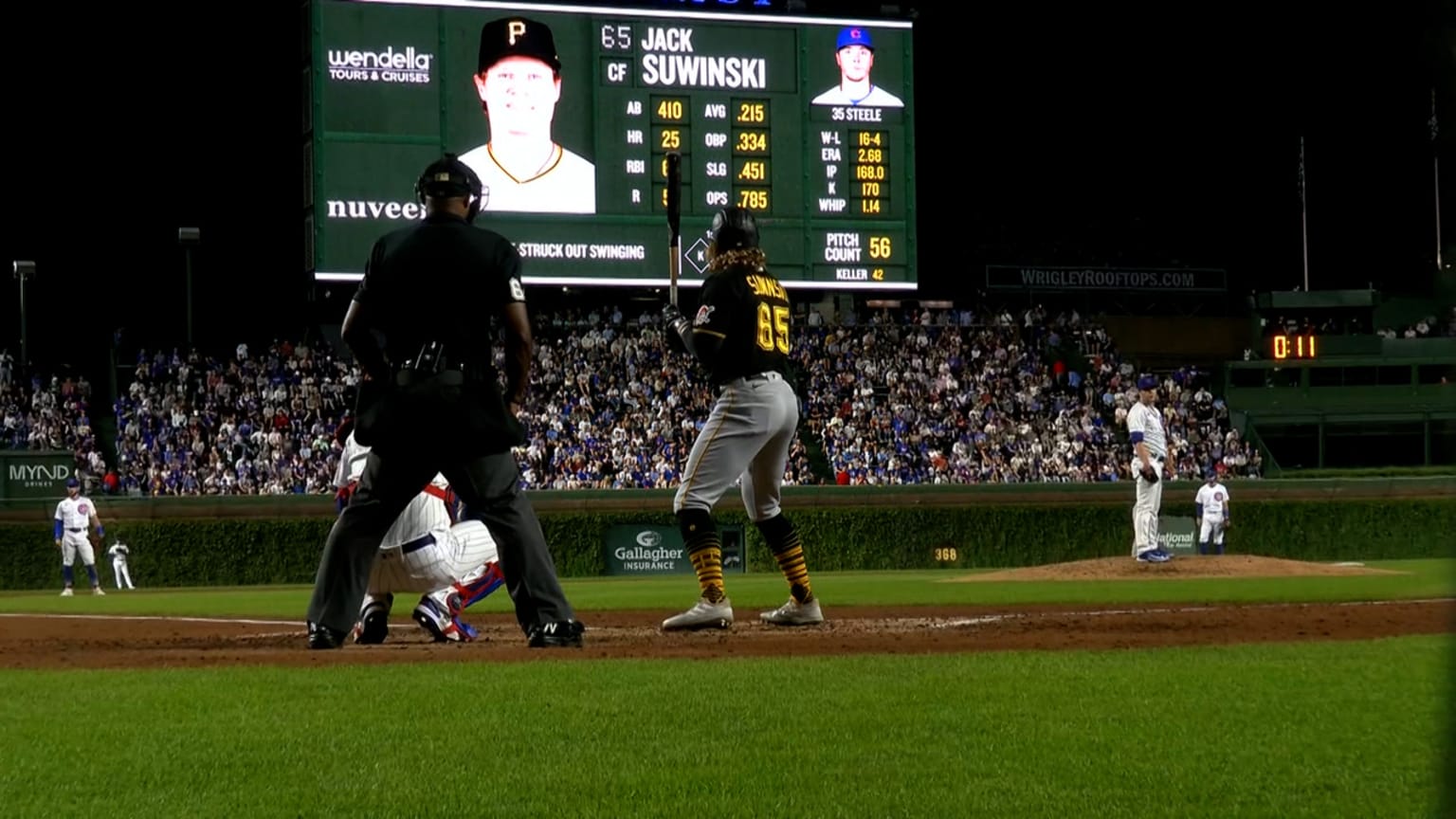 Jack Suwinski slaps an RBI single to center field | 09/20/2023 ...