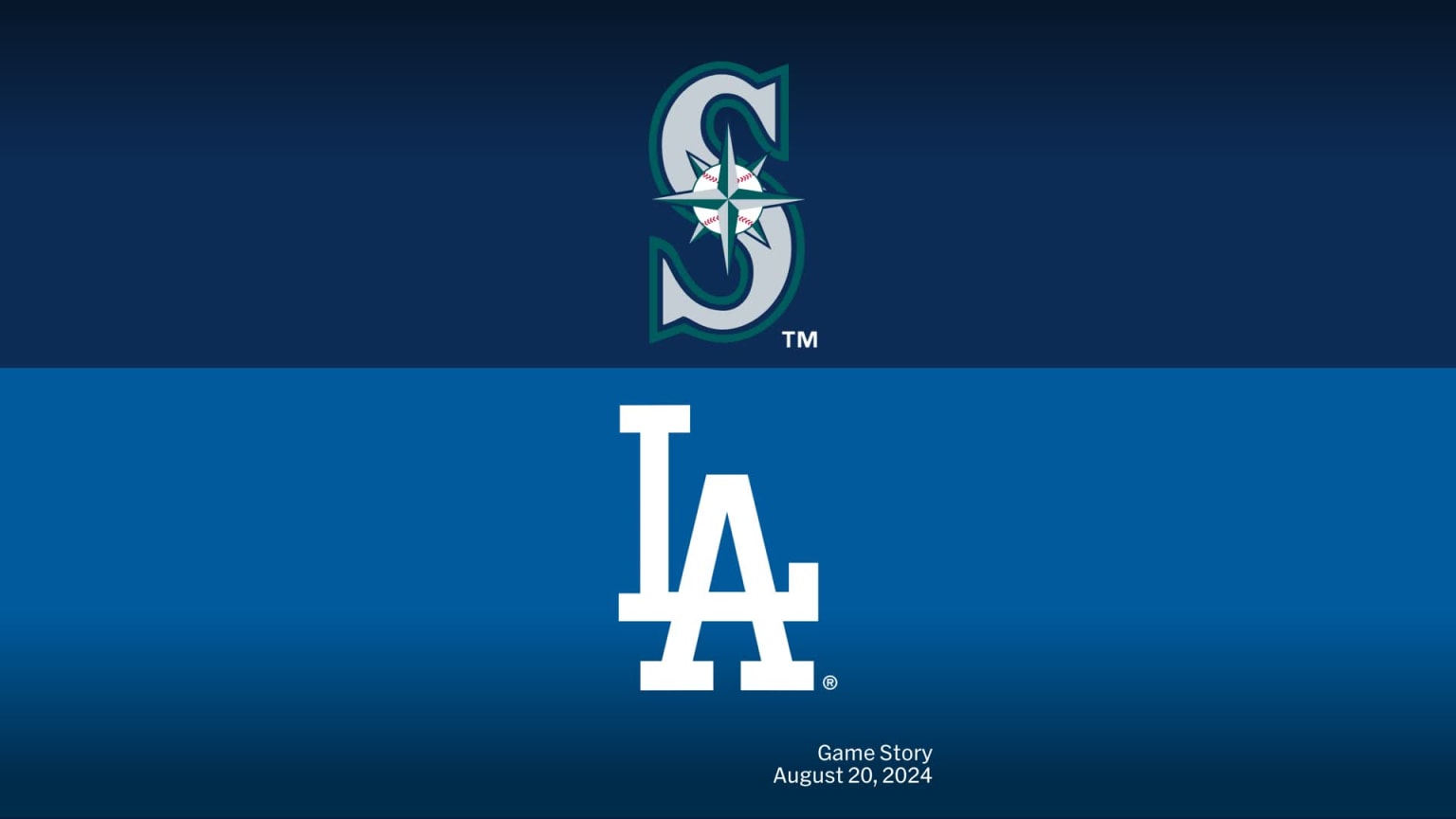 Mariners at Dodgers - August 20, 2024: Title Slate | 08/19/2024 | MLB.com