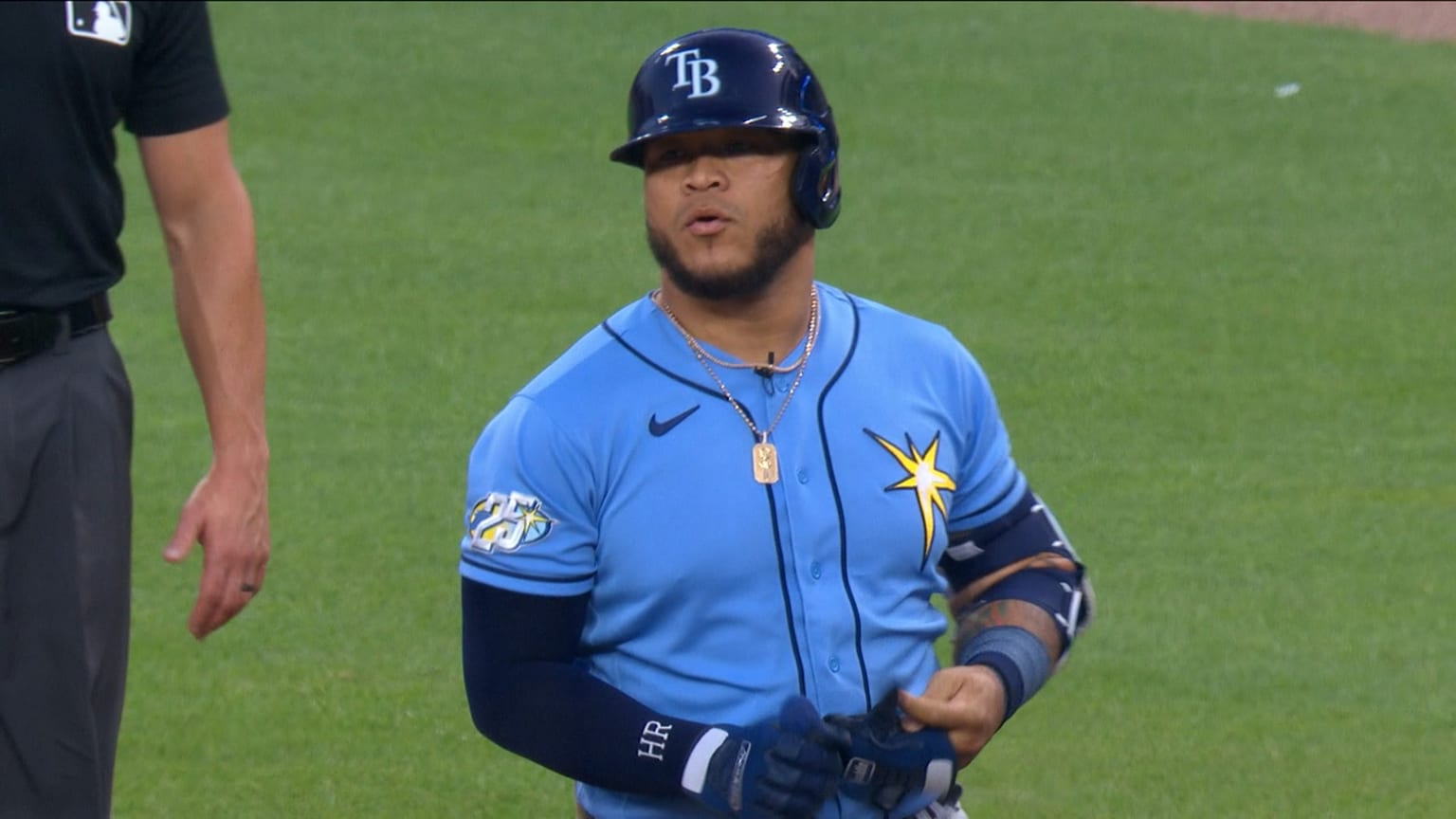 Harold Ramírez slices an RBI single to right field | 08/04/2023 | Tampa ...