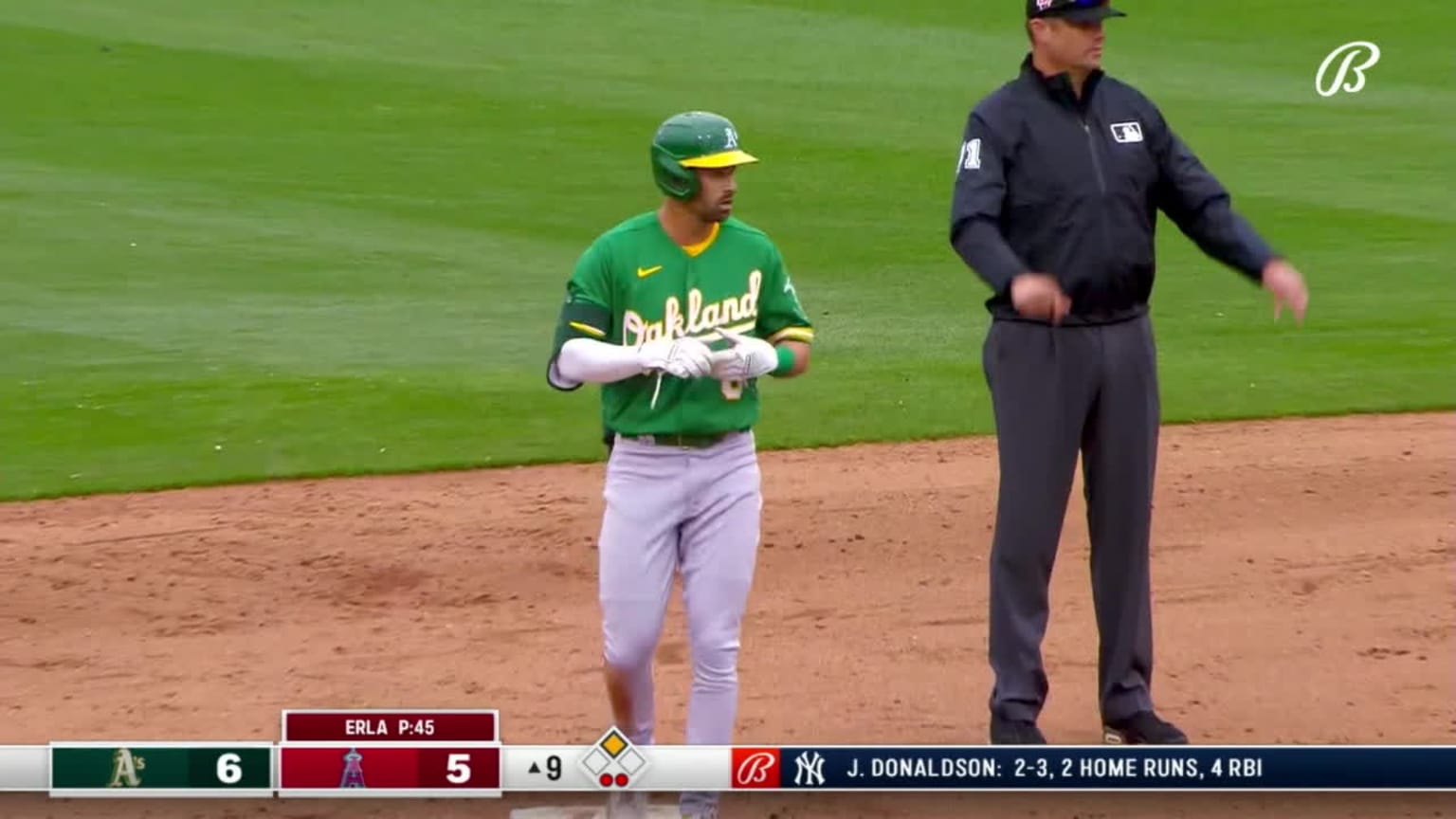 Tyler Wade hits an RBI double in the 9th inning | 03/21/2023 | Athletics