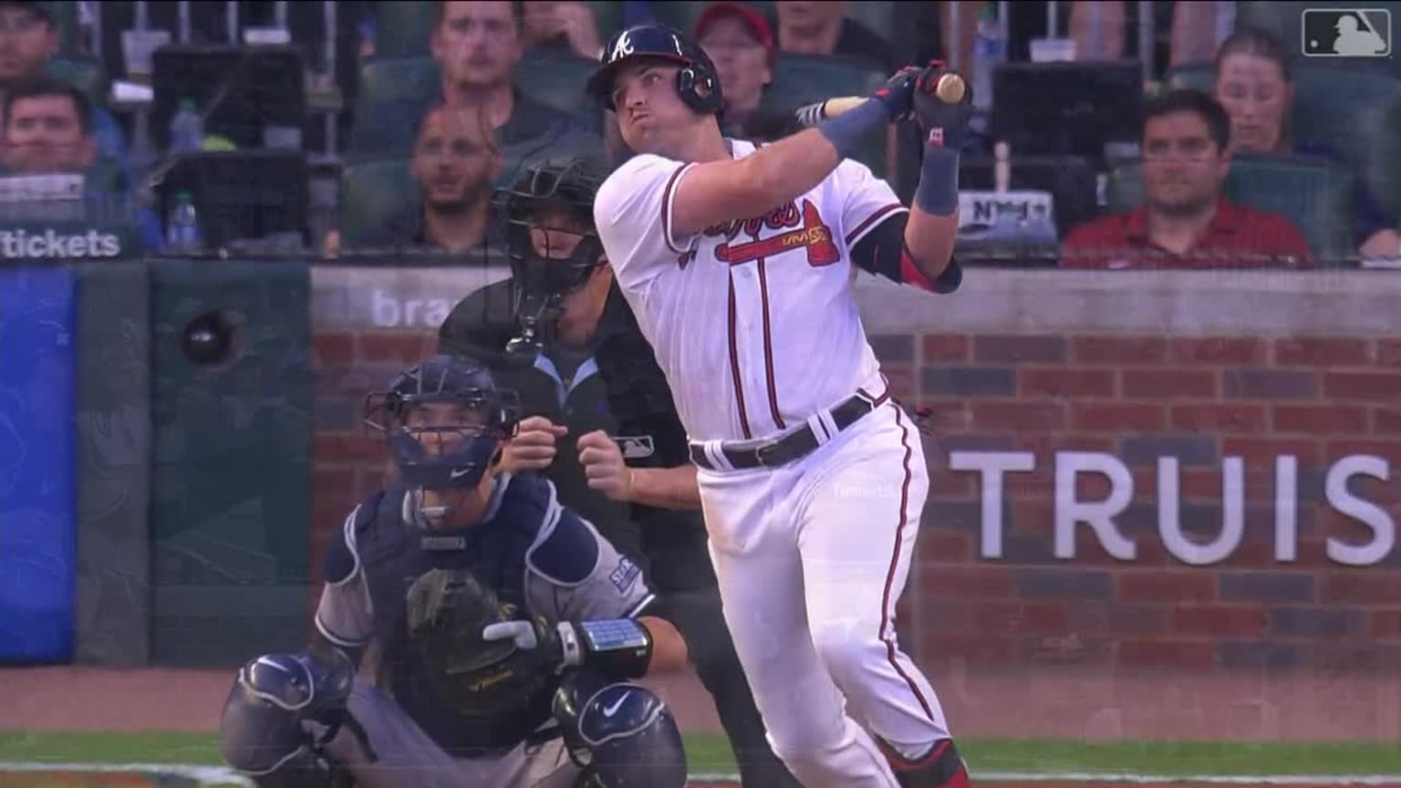 Austin Riley drills a solo home run to right field | 08/14/2023 | New ...