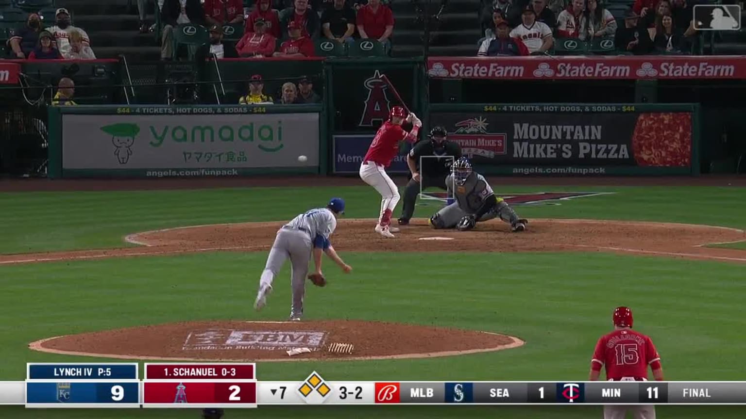 Nolan Schanuel's sac fly | 05/09/2024 | Los Angeles Angels