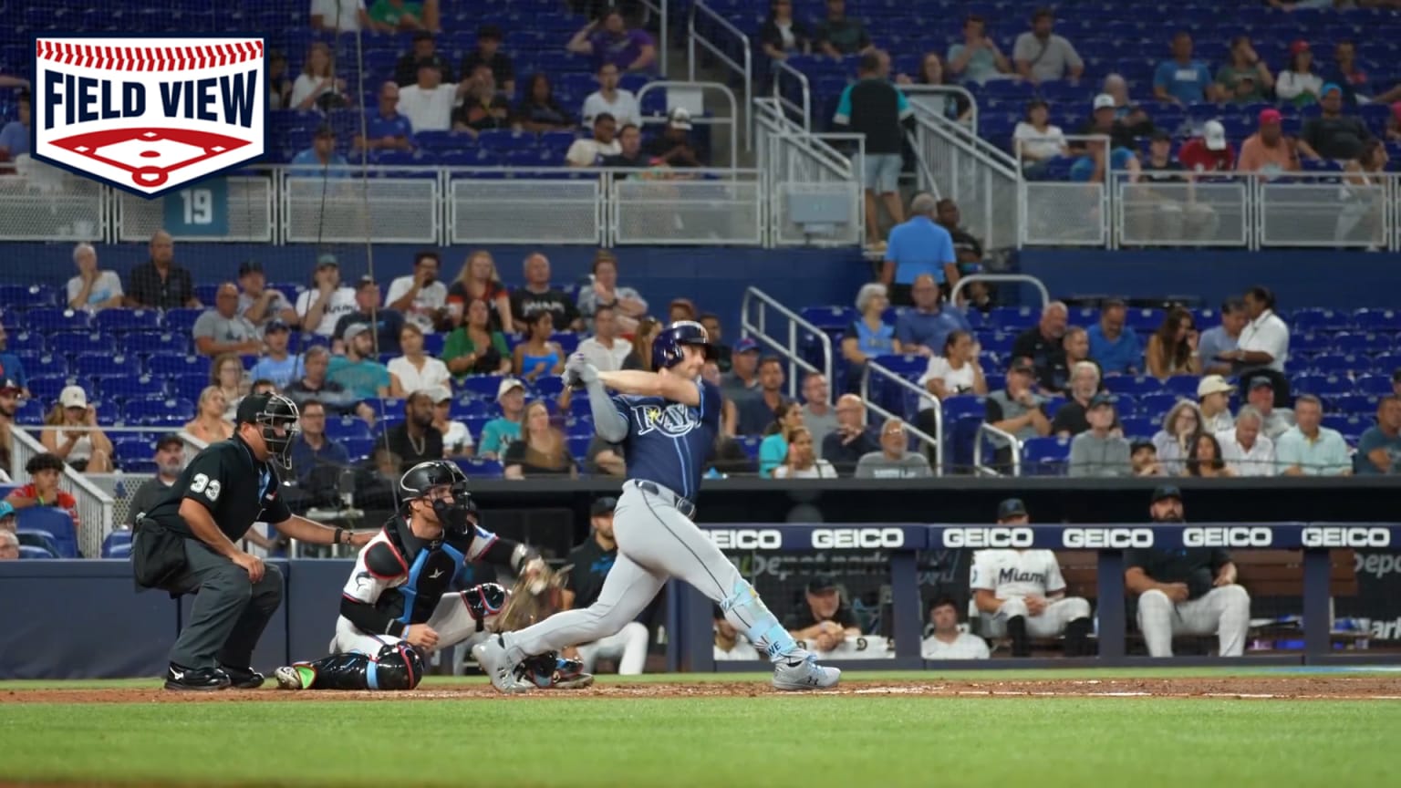 Field view: Brandon Lowe's three-run homer | 06/04/2024 | Tampa Bay Rays