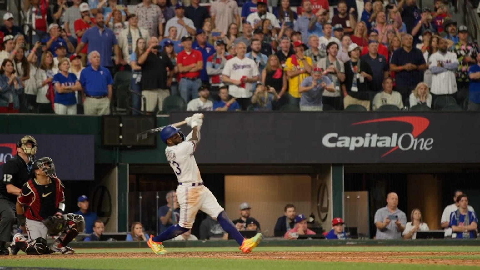 Adolis García hits a walk off home run | Creator Cuts | 10/27/2023 ...