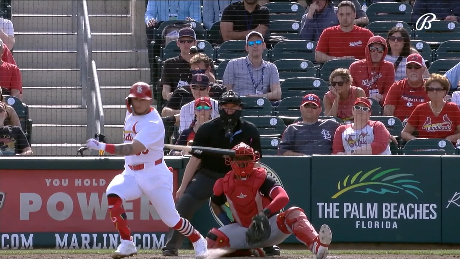 César Prieto lines an RBI single into center field | 02/29/2024 | St ...