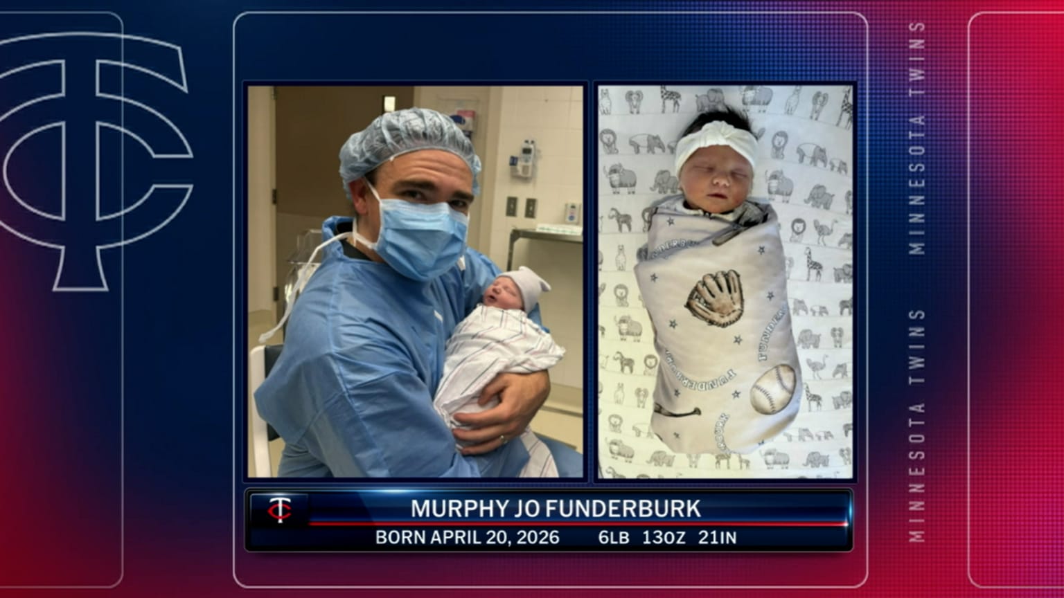 Kody Funderburk and wife, Alicia, welcome their child | 04/22/2026 ...
