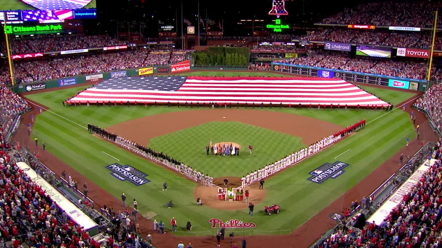 Kane Kalas performs national anthem prior to Game 1 | 10/16/2023 ...