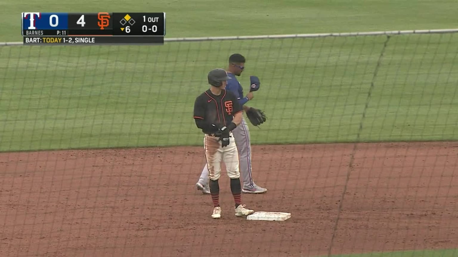 Bryce Johnson doubles to left field in the 6th | 03/22/2023 | San ...