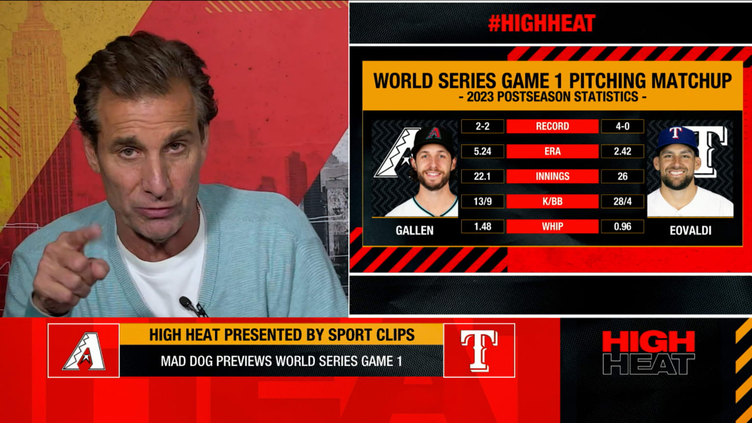 Chris Russo previews the 2023 World Series | 10/27/2023 | Texas Rangers