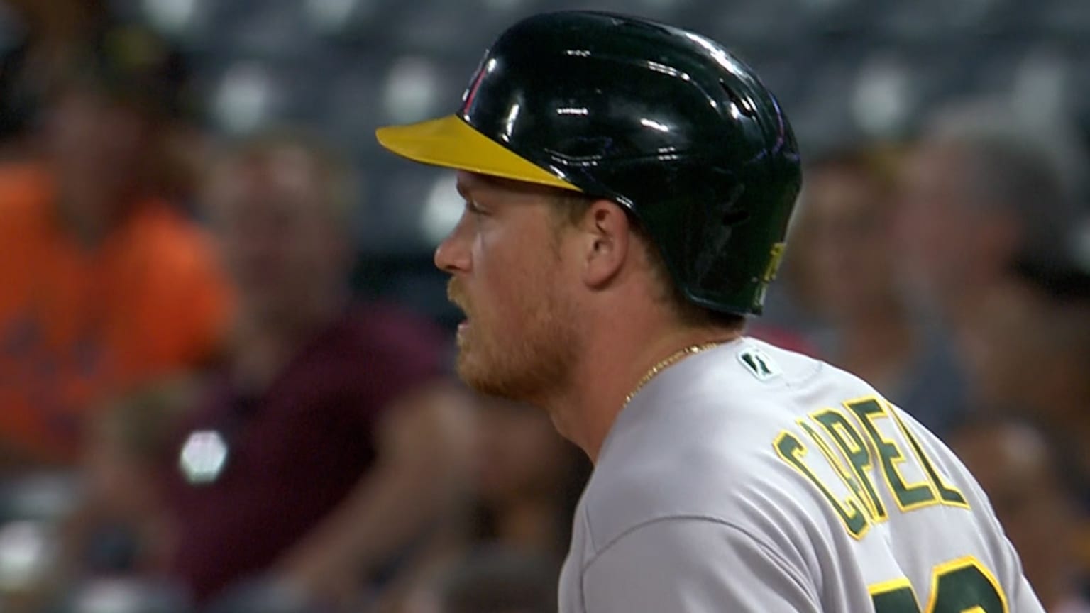 Conner Capel ropes an RBI single to left field | 09/28/2022 | Athletics