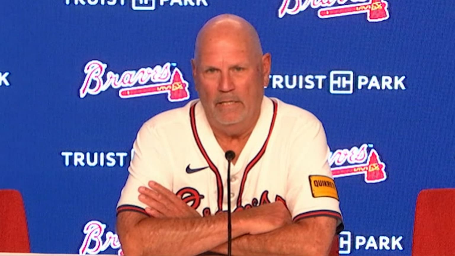 Brian Snitker comments on Ronald Acuña Jr.'s tweet | 04/20/2025 | MLB.com