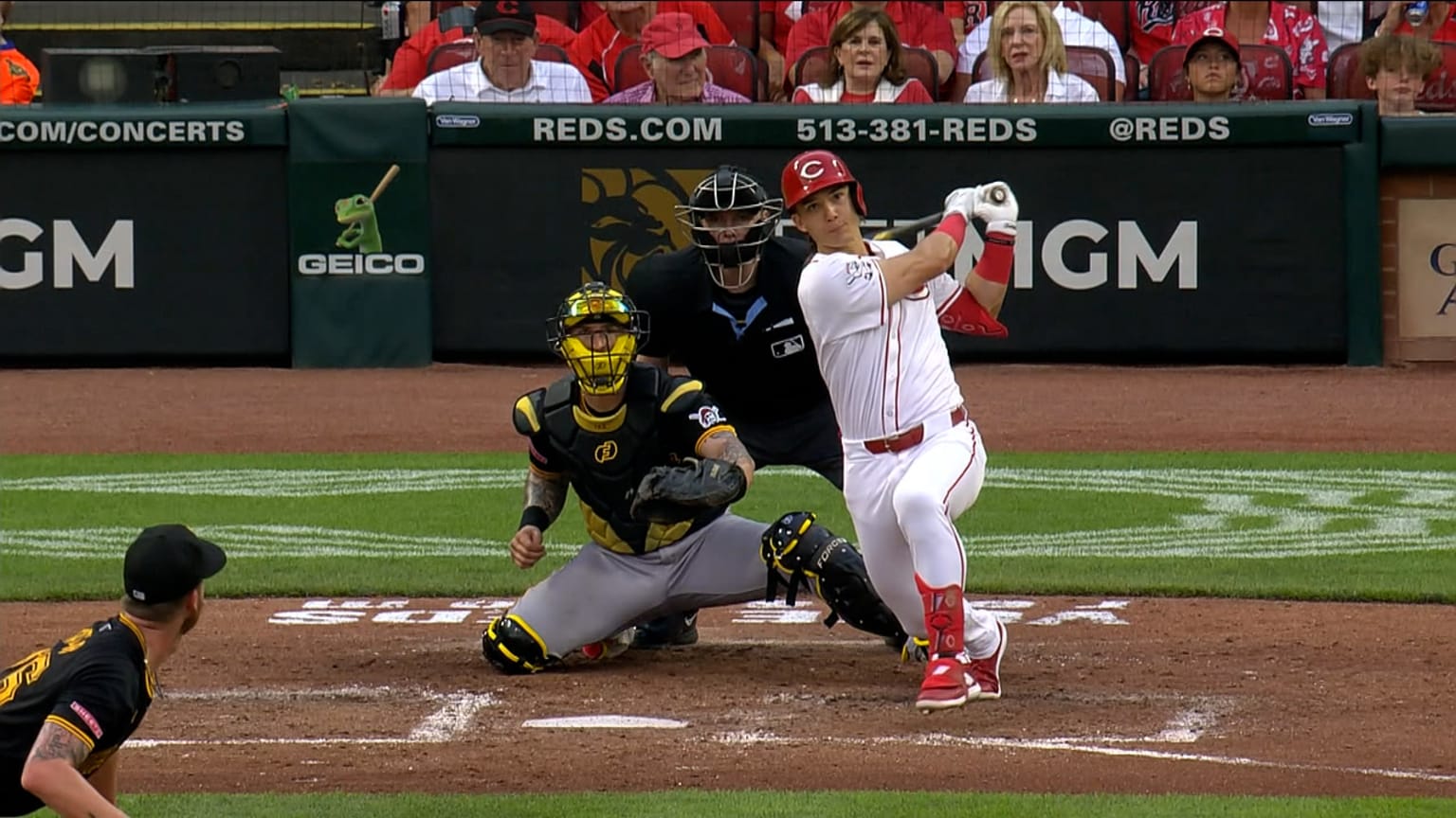 Stuart Fairchild remolca dos carreras con doble | 24/06/2024 | Los Reds ...