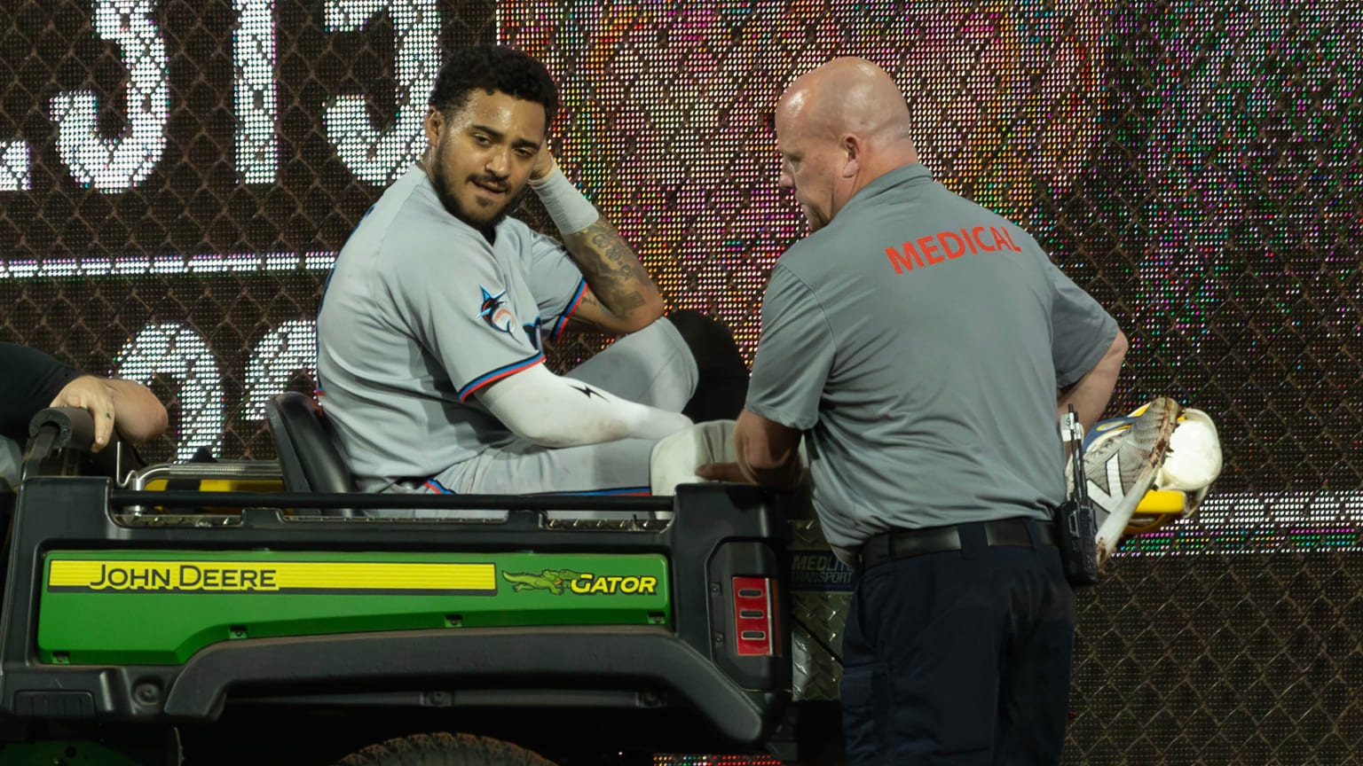 Dane Myers exits after collision with outfield wall | 09/23/2025 | MLB.com