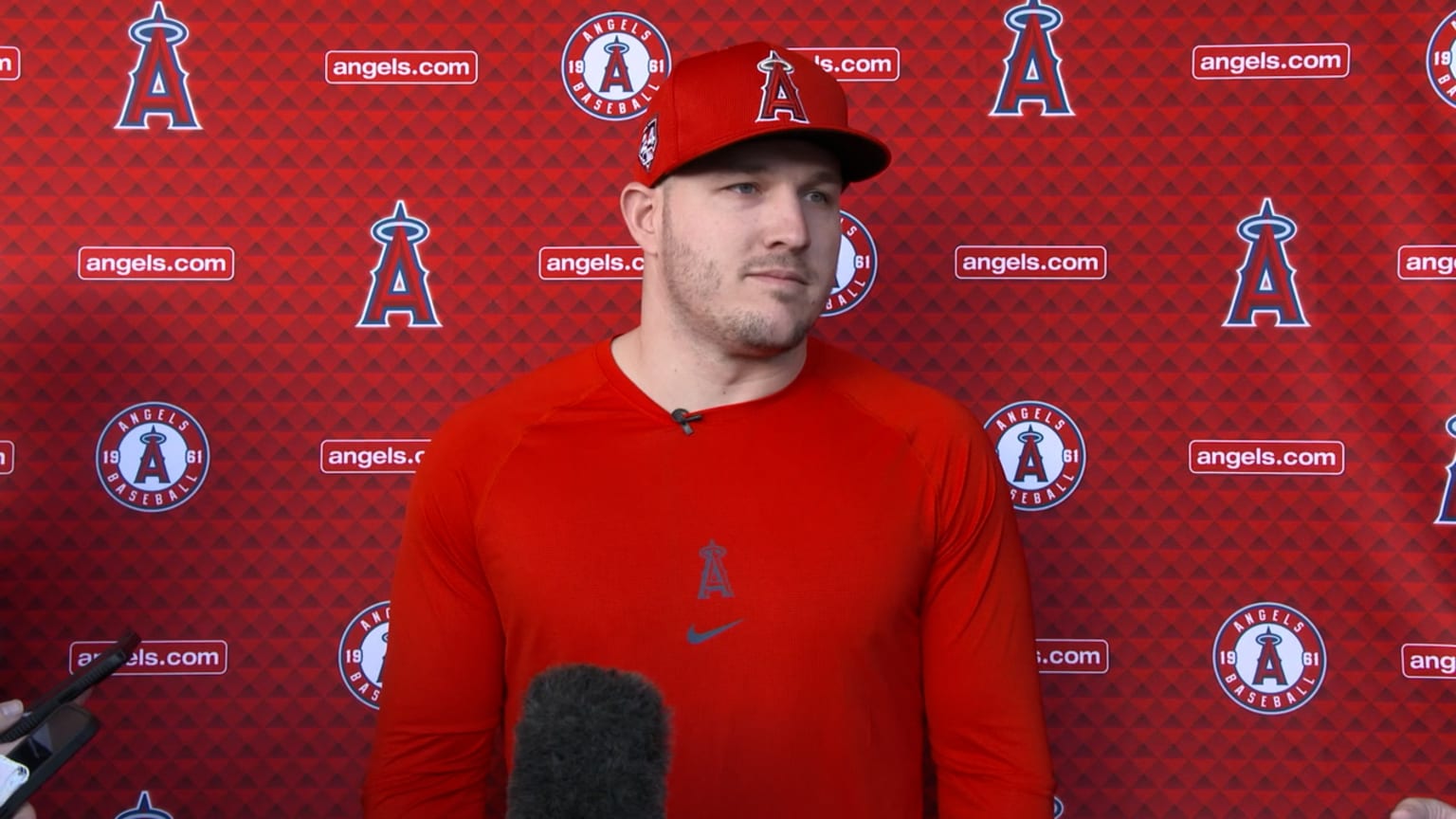 Mike Trout talks future with Angels, WS aspirations | 02/19/2024 | Los ...
