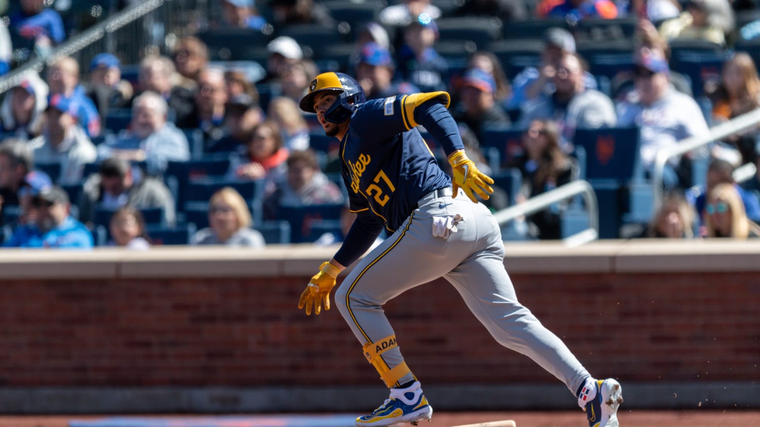 Willy Adames lines an RBI double to left field | 03/30/2024 | Milwaukee ...