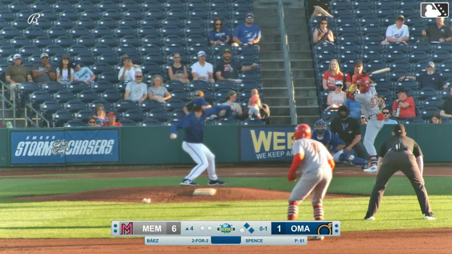 Joshua Báez homers (13) on a fly ball to left center field. Jeremy ...