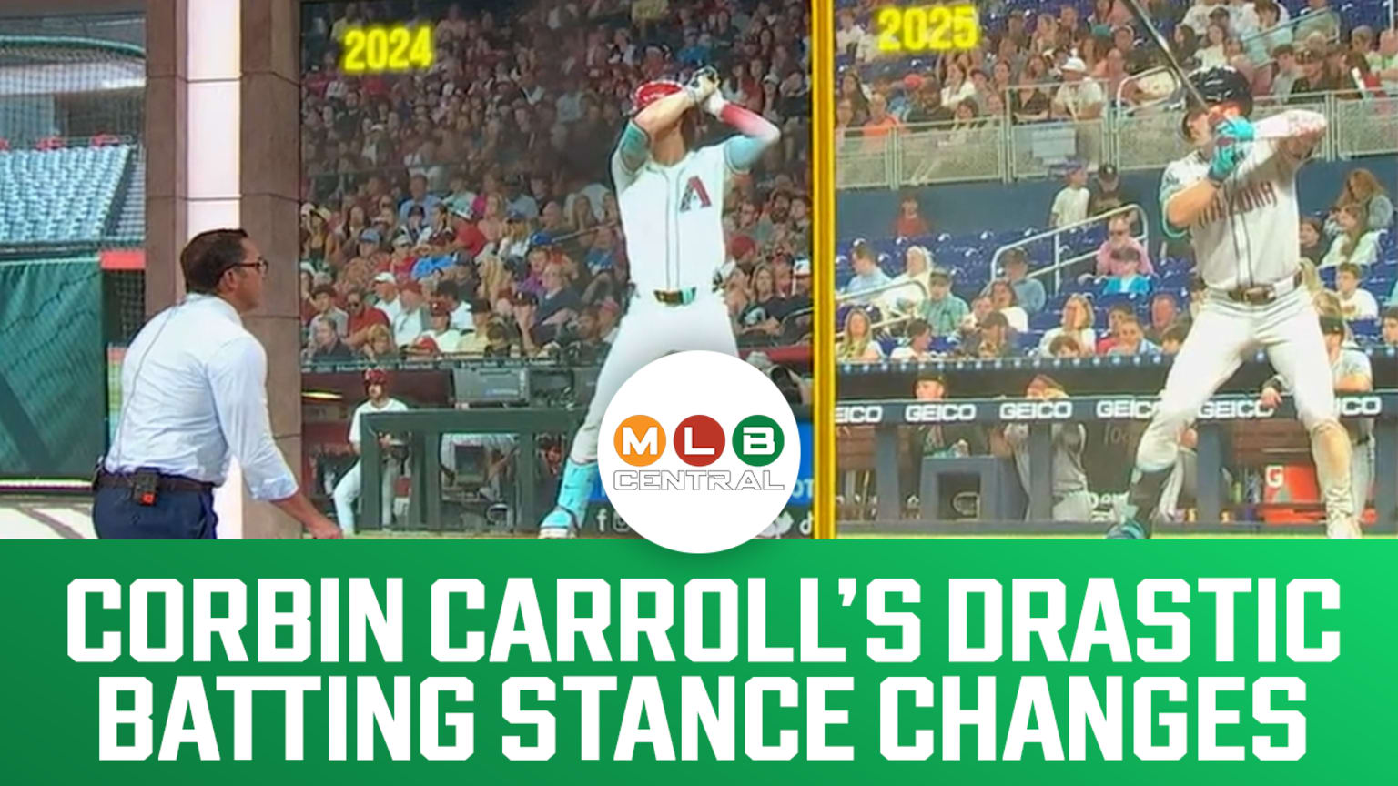 Corbin Carroll's evolution of his batting stance | 04/16/2025 | MLB.com