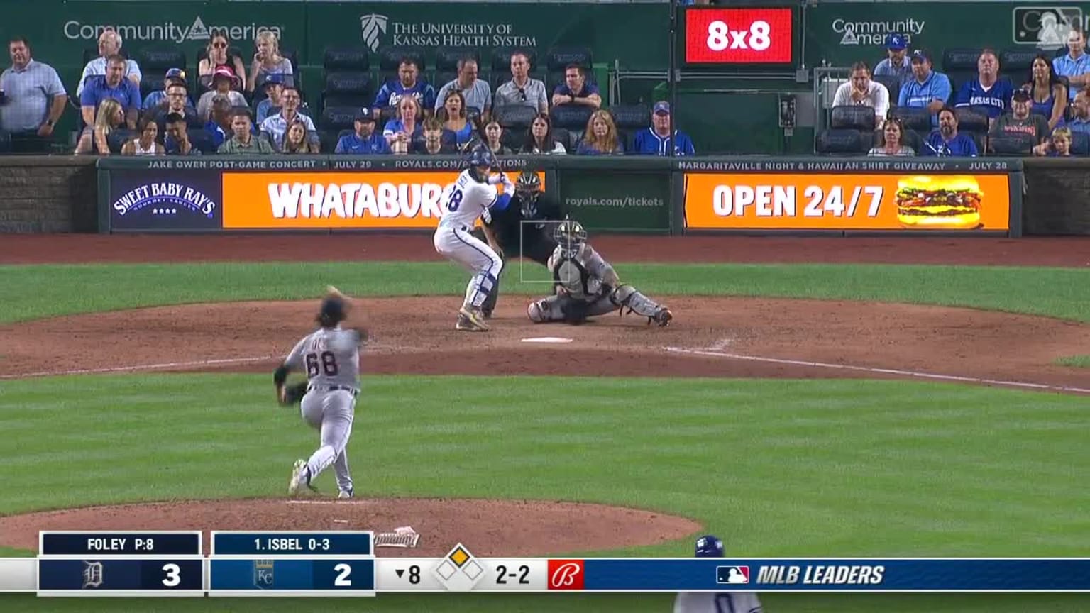 Akil Baddoo gets the out on Kyle Isabel | 07/17/2023 | Detroit Tigers
