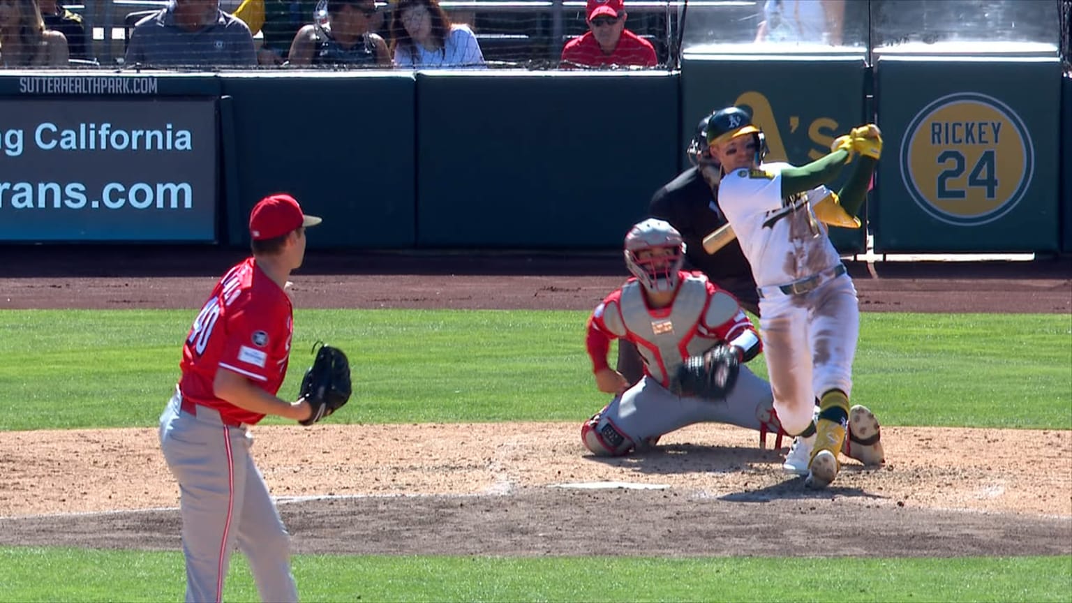 Brett Harris' RBI double | 09/14/2025 | Athletics