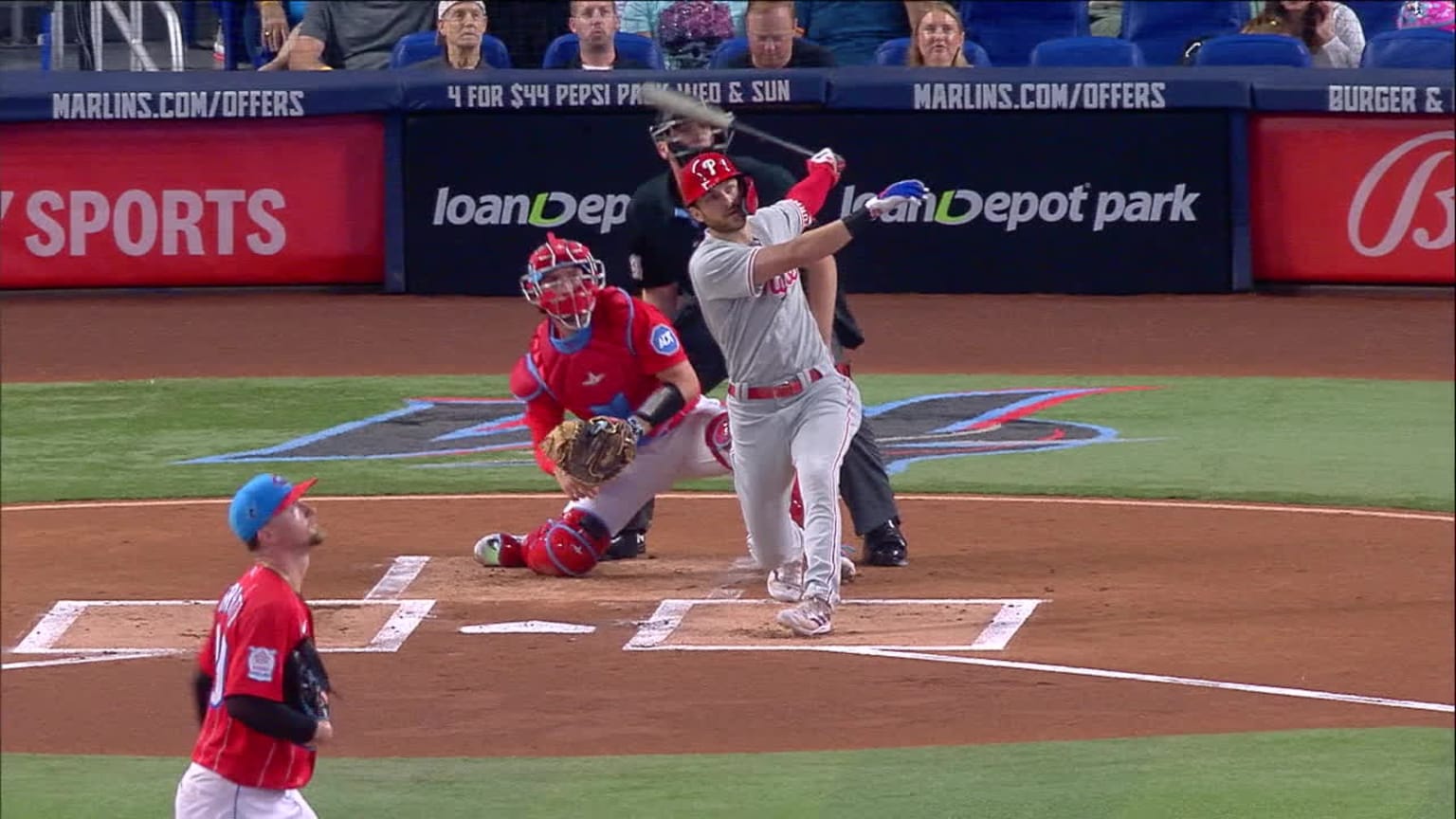 Trea Turner connects on a solo home run to left field | 07/08/2023 ...