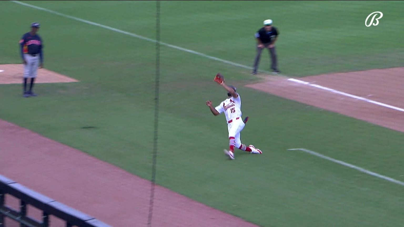 José Fermín makes a sliding catch in foul territory | 03/17/2024 | St ...