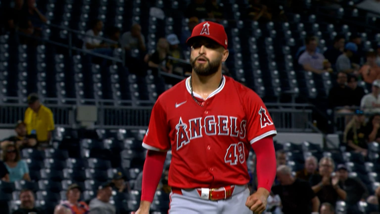 Patrick Sandoval stays in, ends 7th with strikeout | 05/07/2024 | Los ...
