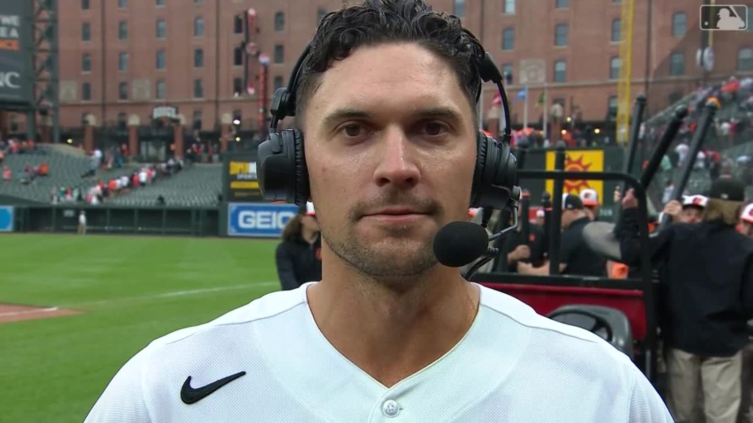 Adam Frazier talks after the Orioles' 2-1 win | 04/23/2023 | Baltimore ...