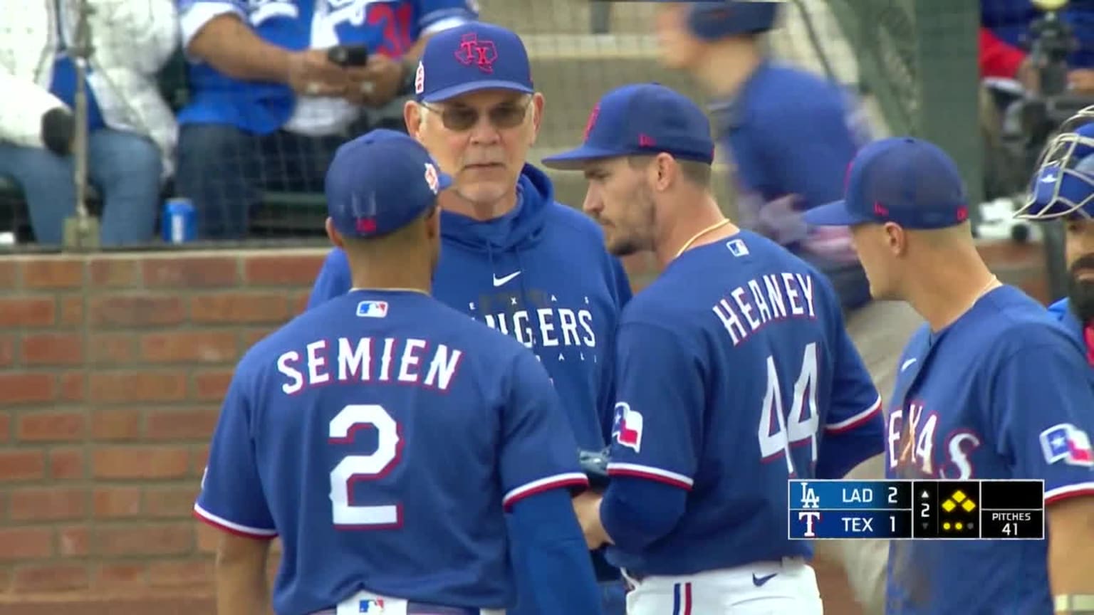 Andrew Heaney strikes out Mookie Betts | 03/01/2023 | Texas Rangers