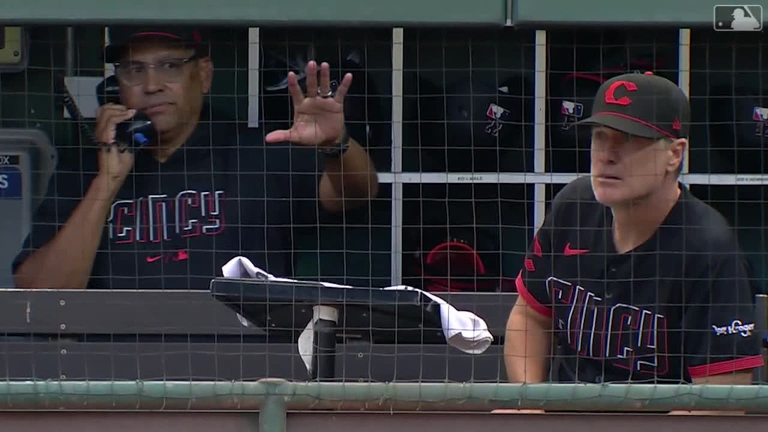 Reds challenge an out call on a close play at first | 07/21/2023 ...