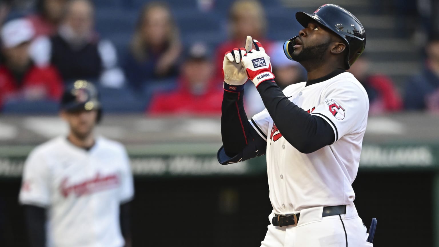 Estevan Florial's first home run of the season | 04/13/2024 | Cleveland ...