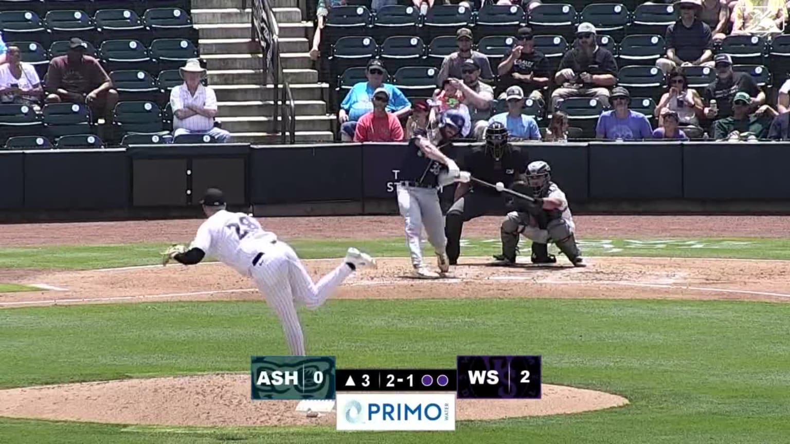 Jacob Melton hits an RBI triple to right field | 06/18/2023 | Houston ...
