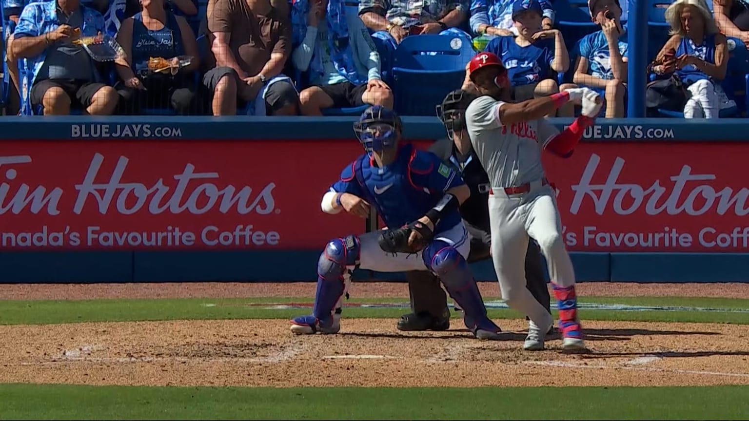 Johan Rojas smacks a two-run triple to center field | 02/24/2024 ...