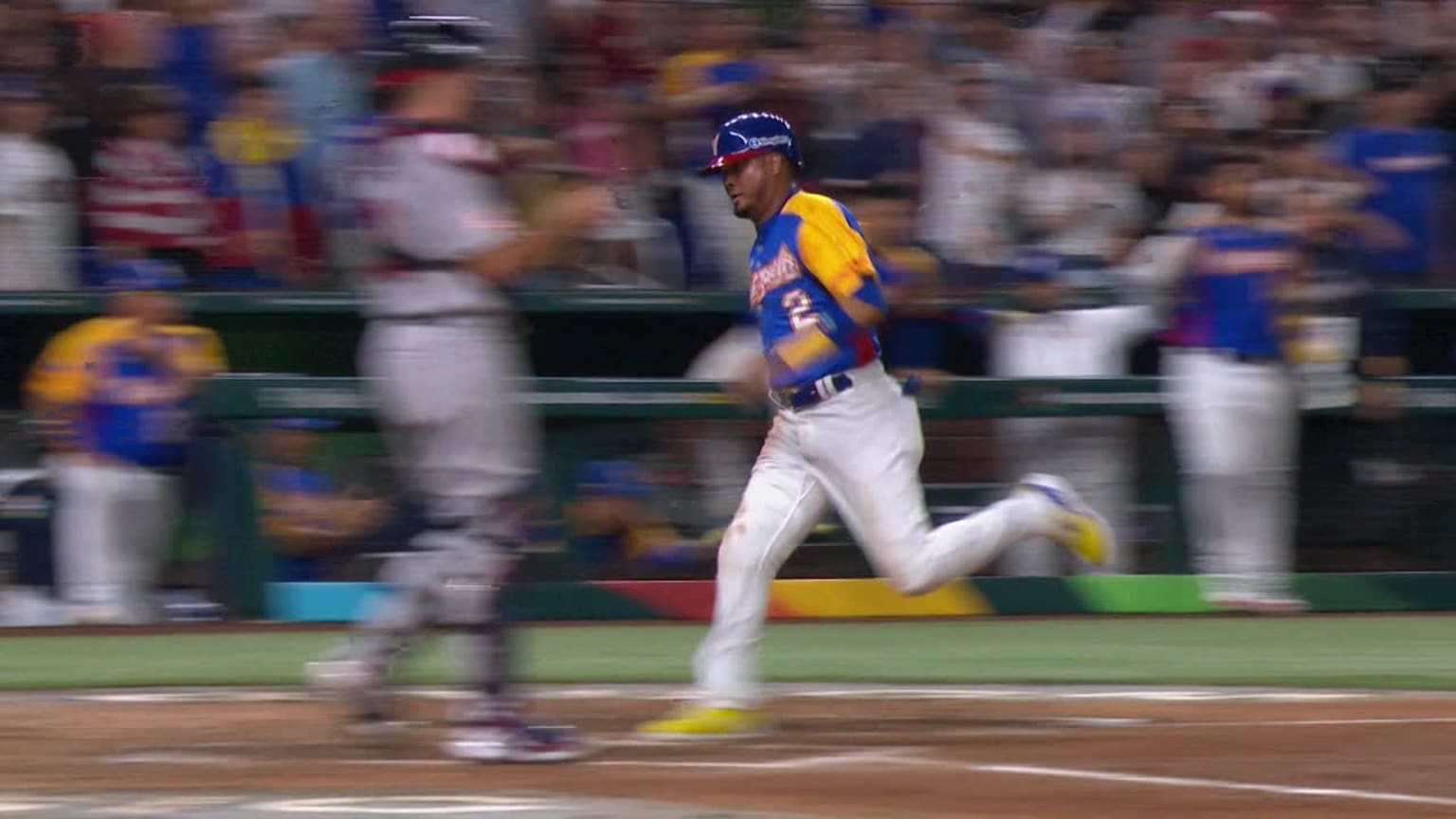 Ronald Acuña Jr. laces sac fly to deep center field | 03/18/2023 ...