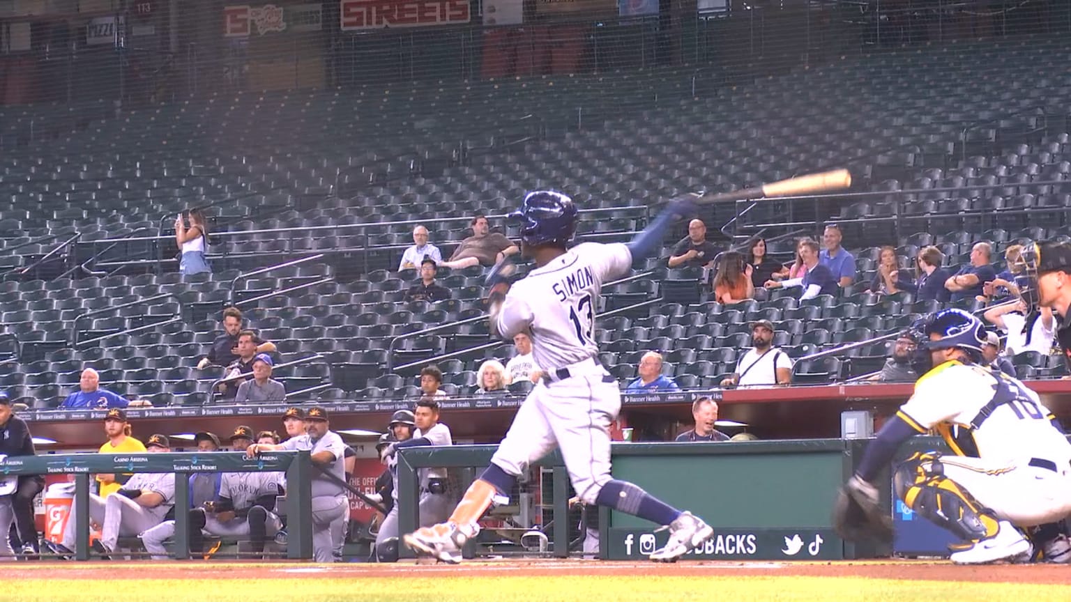 Ronny Simon hits leadoff triple for Mesa Solar Sox | 10/15/2022 | MLB.com