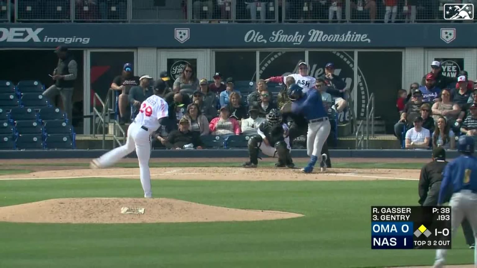 Tyler Gentry clubs a two-run homer to left field | 04/30/2023 | MLB.com