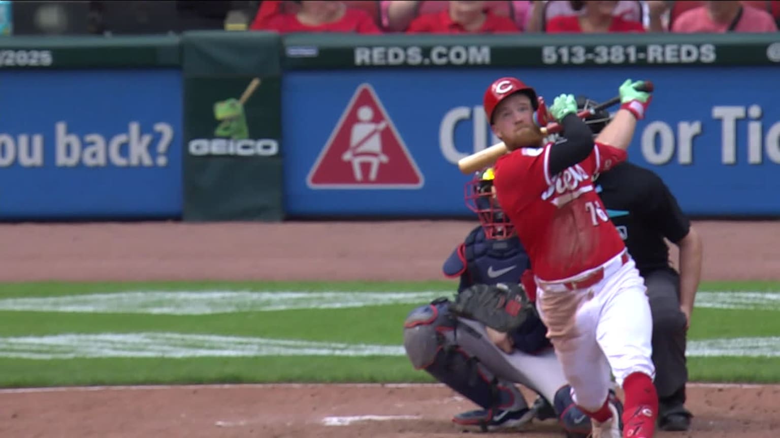 Blake Dunn's first Major League homer (1) | 09/19/2024 | Cincinnati Reds