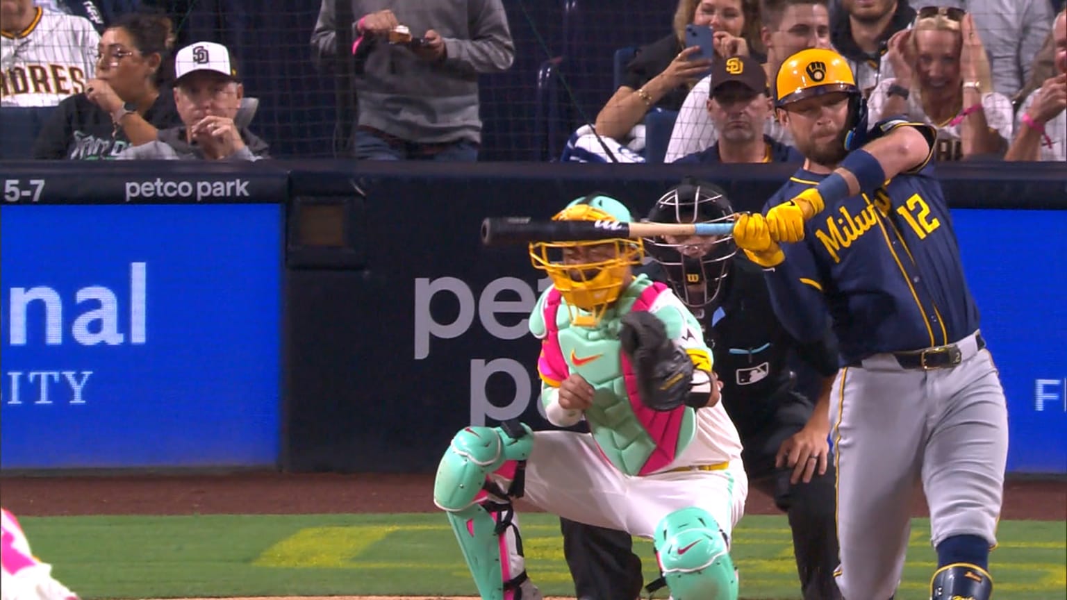 Rhys Hoskins awarded first on catcher's interference | 06/21/2024 | New ...