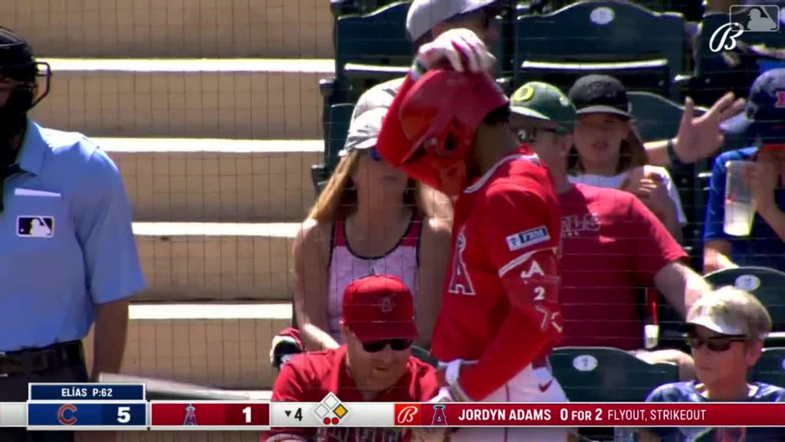 Jordyn Adams rips an RBI double to left field | 03/25/2023 | Los ...