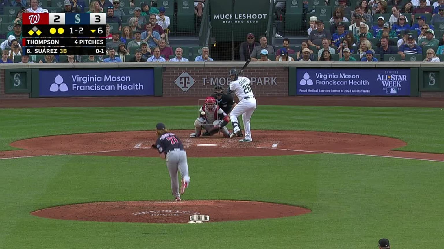 Eugenio Suarez grounds out, shortstop CJ Abrams to first baseman ...