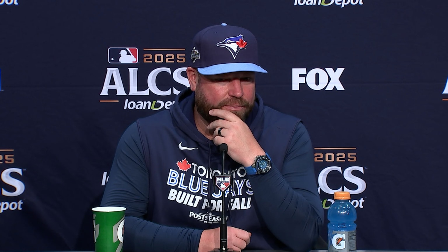 John Schneider on the Blue Jays' huge offensive game | 10/15/2025 | MLB.com