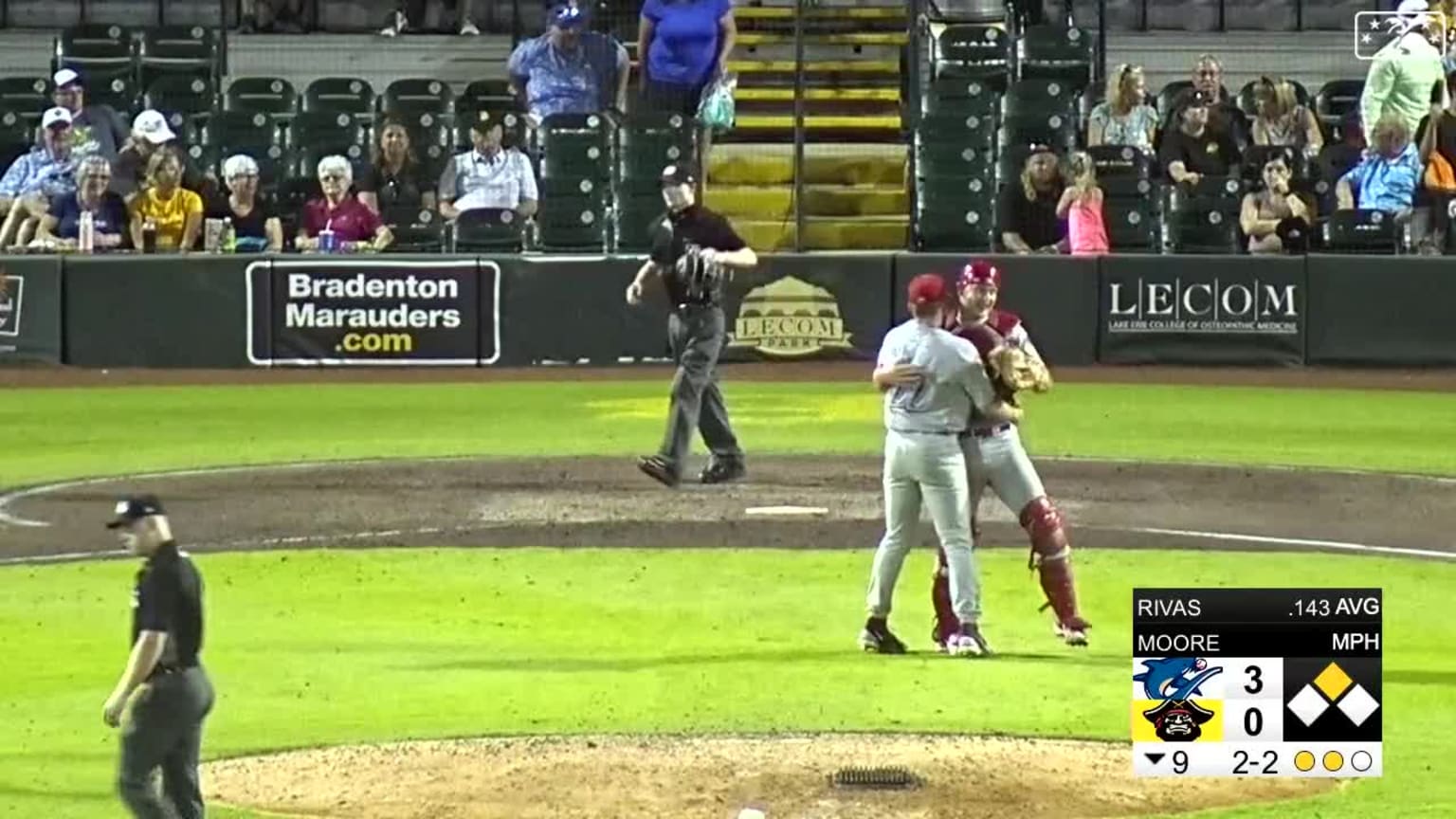 Wesley Moore gets the final K of combined no-hitter | 09/04/2023 ...