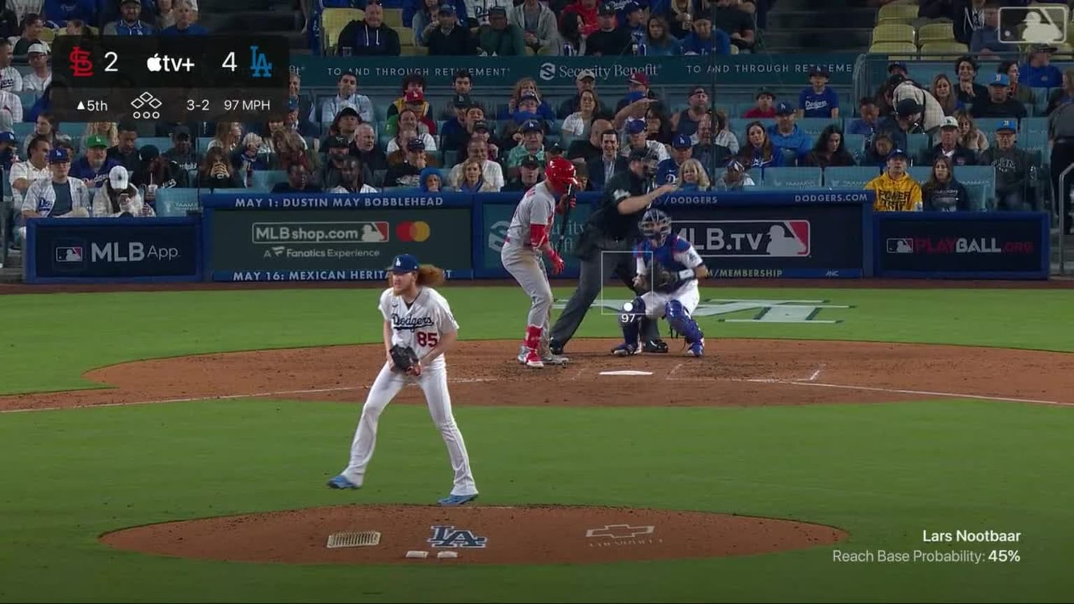 Dustin May picks up his fourth strikeout of the game | 04/28/2023 | MLB.com