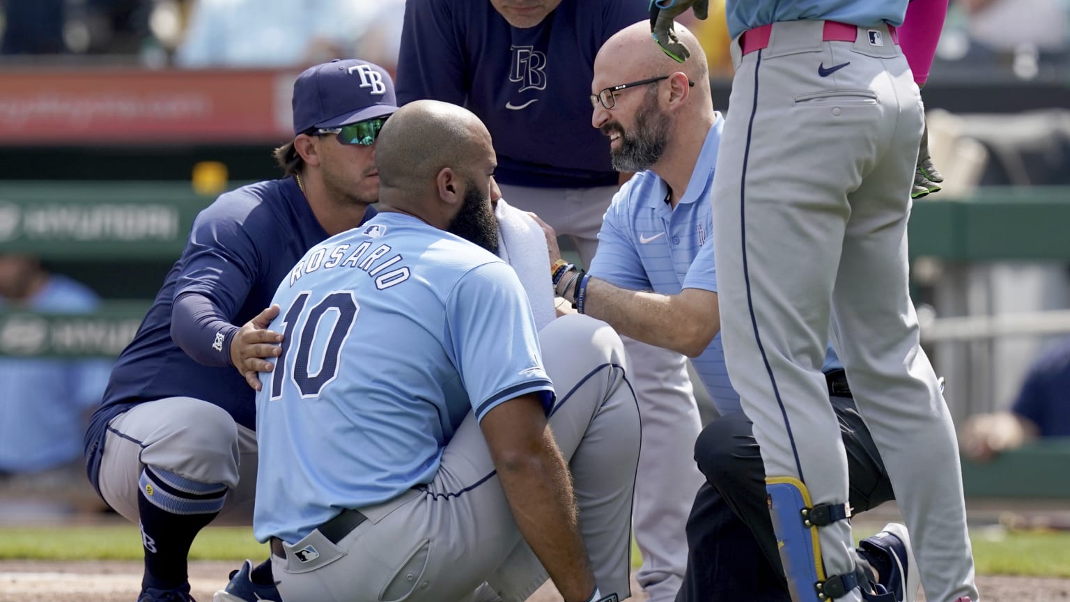 Amed Rosario is removed from the game | 06/22/2024 | MLB.com