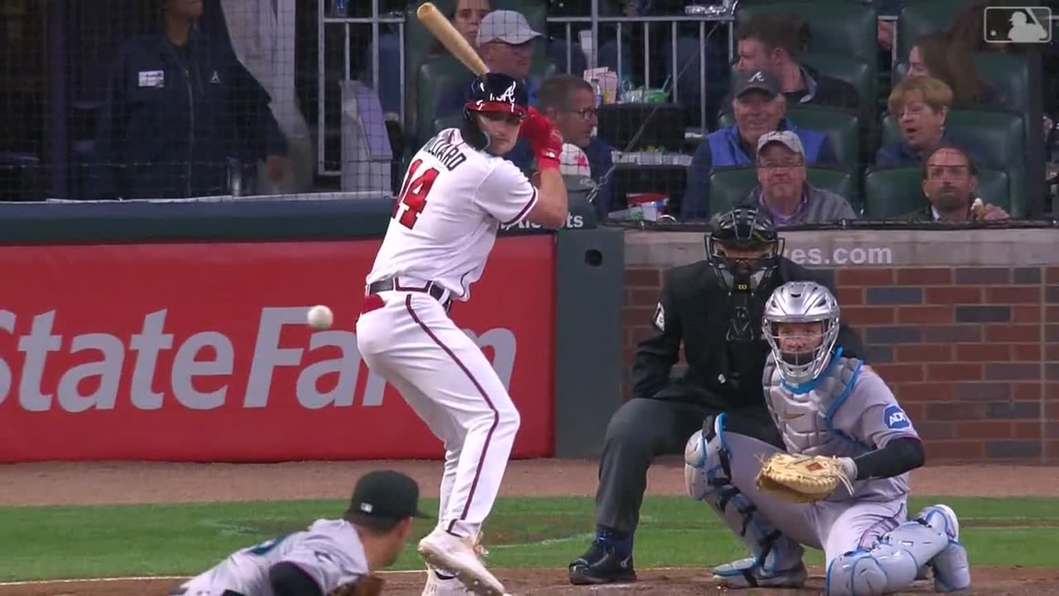 Sam Hilliard hits a solo homer to right-center field | 04/24/2023 | Atlanta Braves