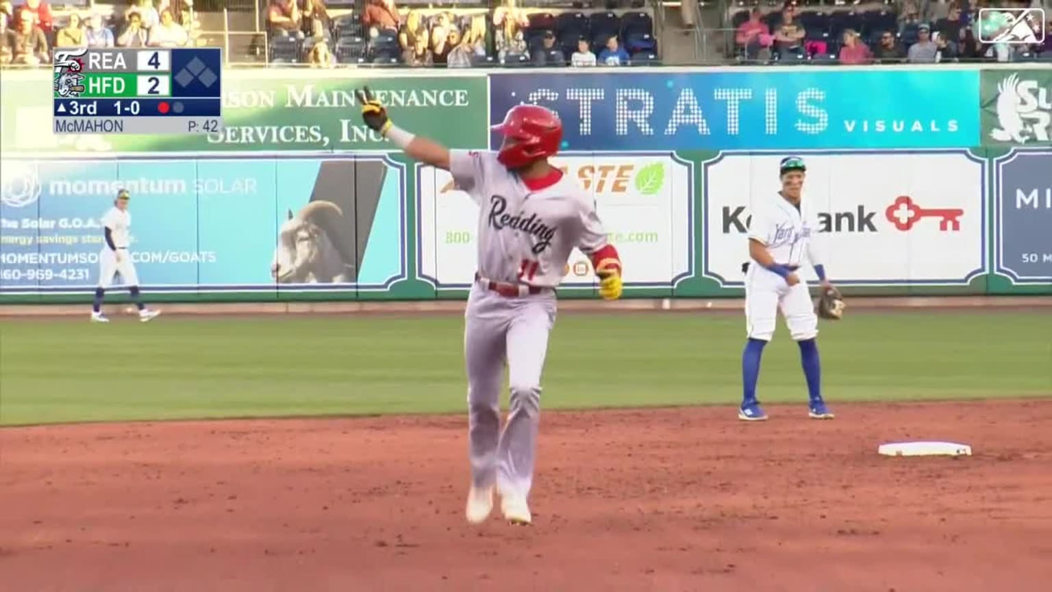 Johan Rojas hammers a two-run home run to right field | 05/06/2023 ...