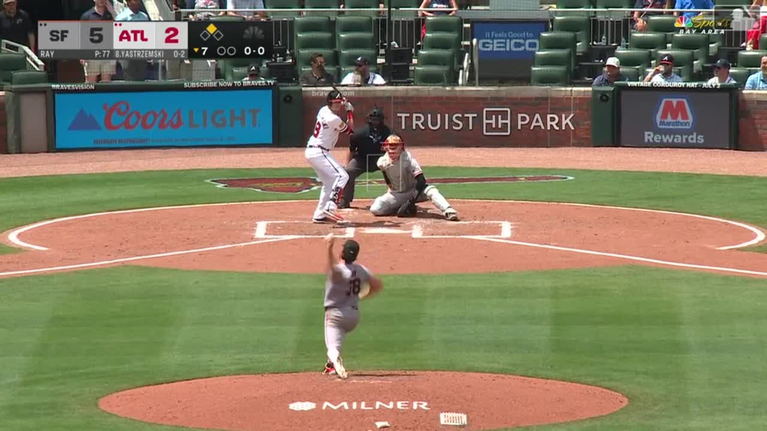 Ball 1 overturned after ABS challenge | 06/16/2026 | San Francisco Giants
