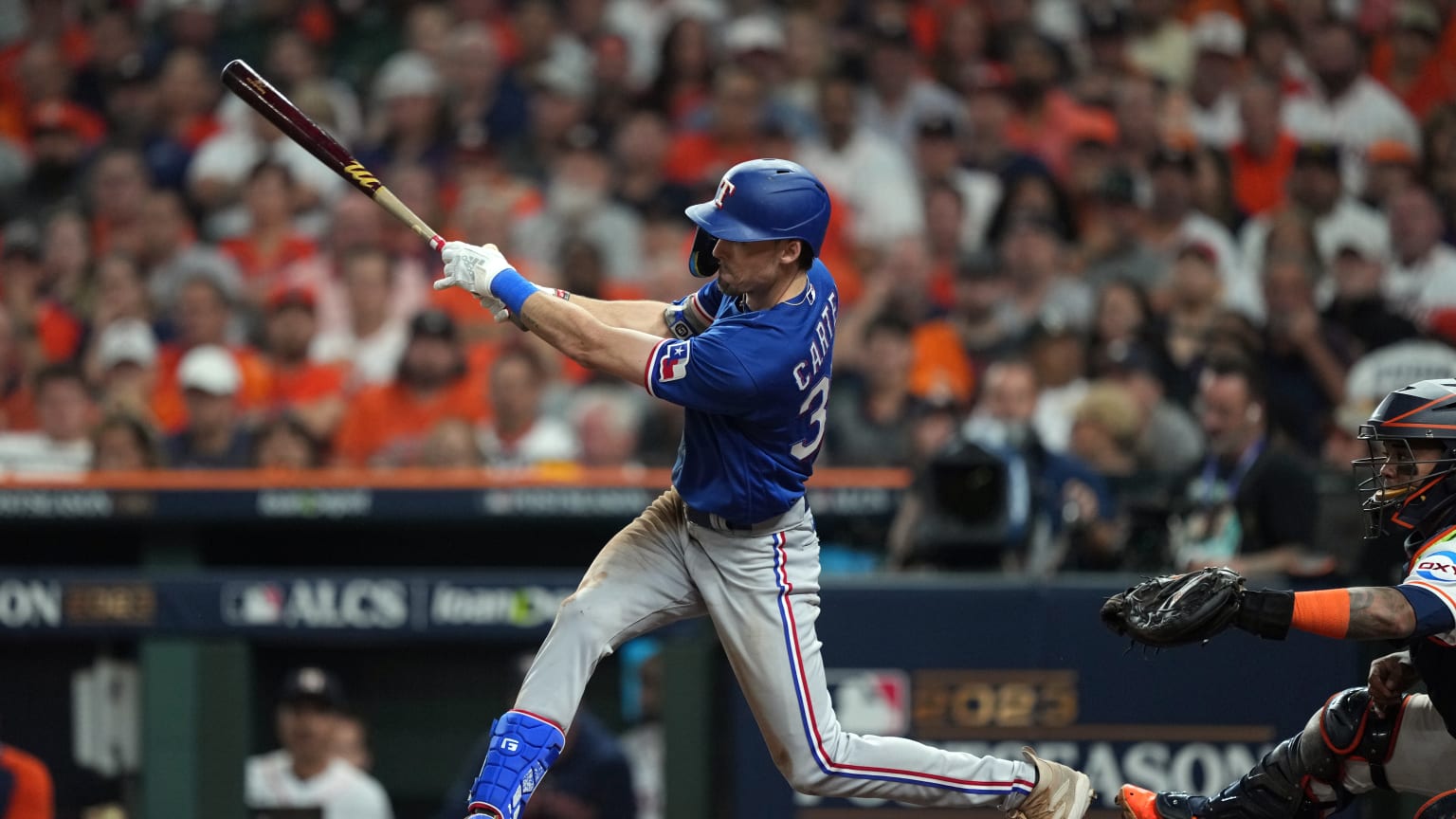 Evan Carter hits a two-run double in the 4th inning | 10/23/2023 ...