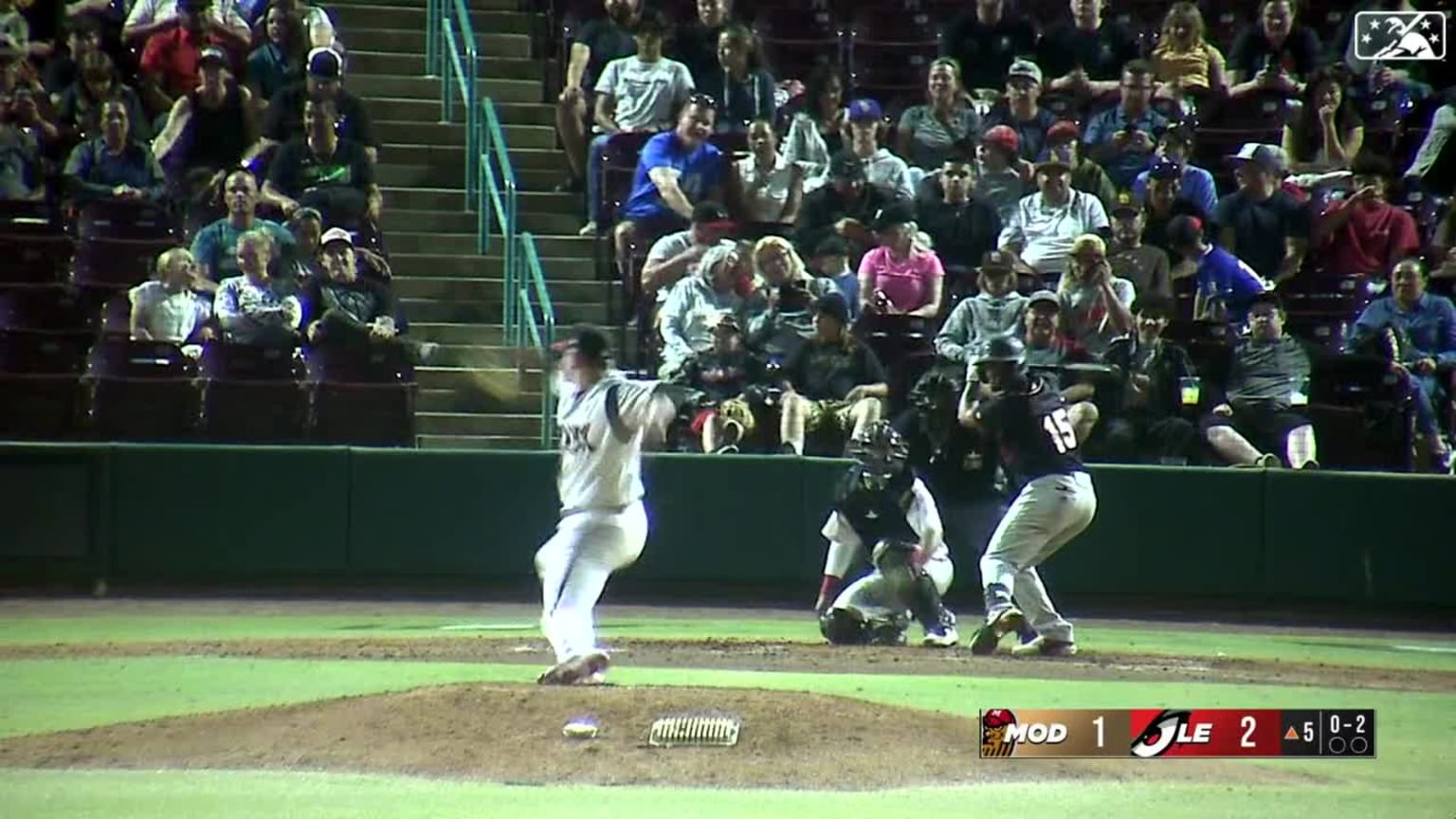 Robby Snelling rips his sixth strikeout vs. Modesto | 04/22/2023 | San ...