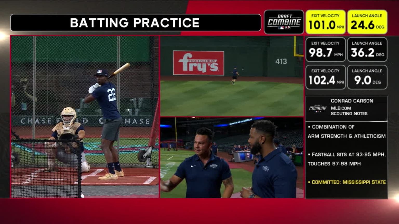 Xavier Scruggs and Nick Swisher on the Combine | 06/18/2024 | MLB.com