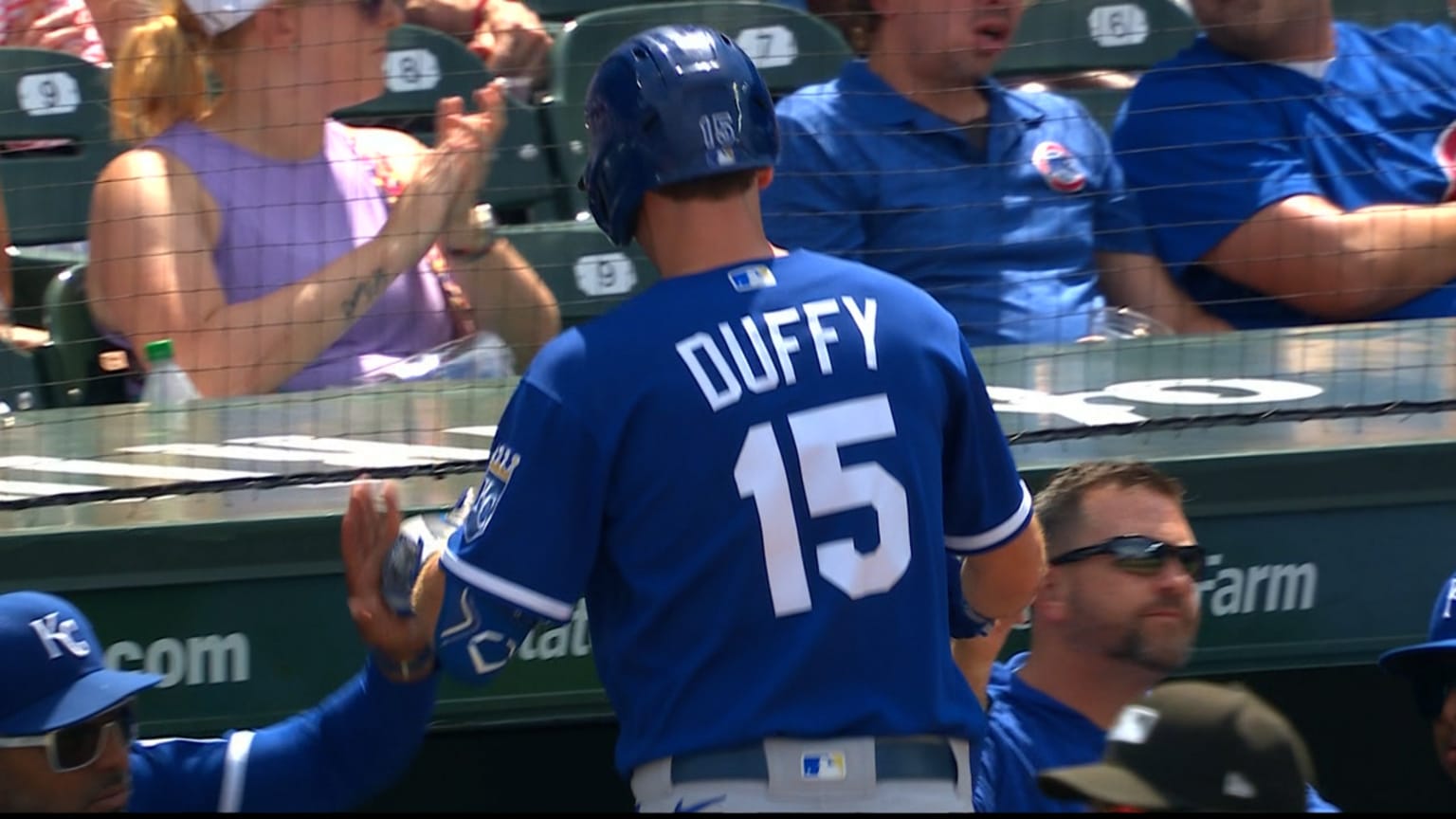 Matt Duffy bounces an RBI groundout in the 2nd inning | 08/19/2023 ...